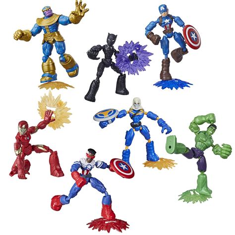Avengers Bend And Flex Action Figures Wave 3 Case Of 8