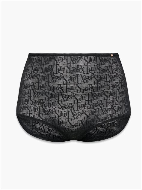 Signature Script Sleep Short In Black Savage X Fenty