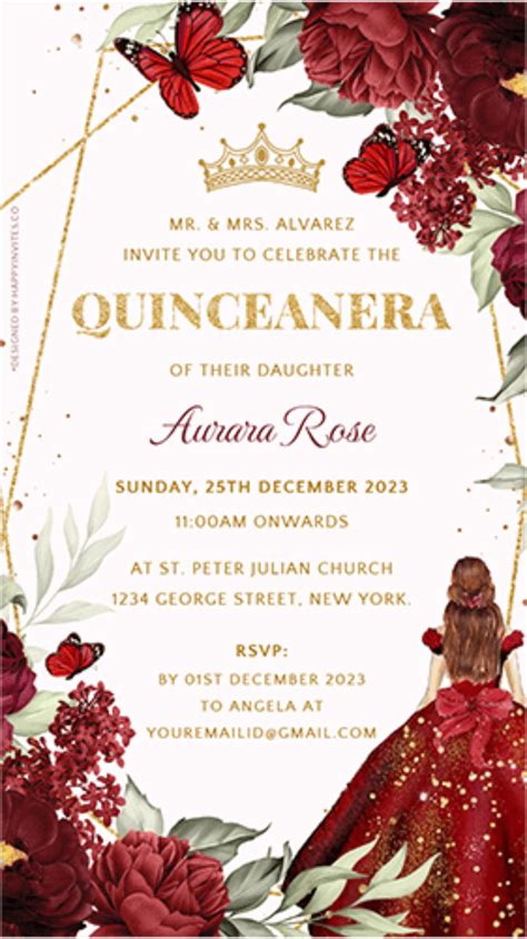 Quince Invitation Flyers Premium Vector Quinceanera Birthday