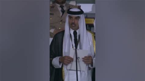 امير قطر الشيخ تميم يفتتح كاس العالم Youtube