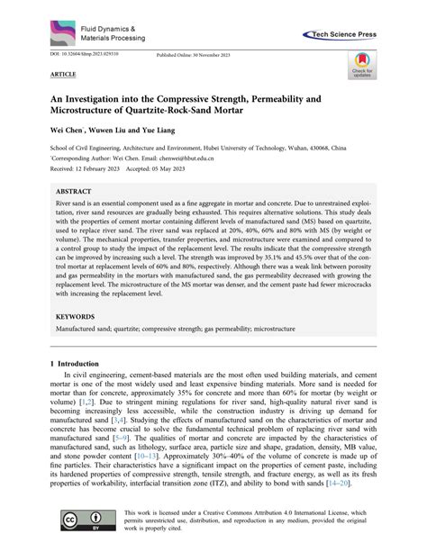 Pdf An Investigation Into The Compressive Strength Permeability And