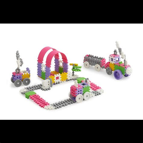 Mini Waffle Constructor 140 Pieces Pink Chucks Trains And Hobby Depot
