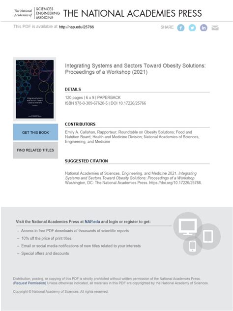 Integrating Systems And Sectors Toward Obesity Solutions Pdf System