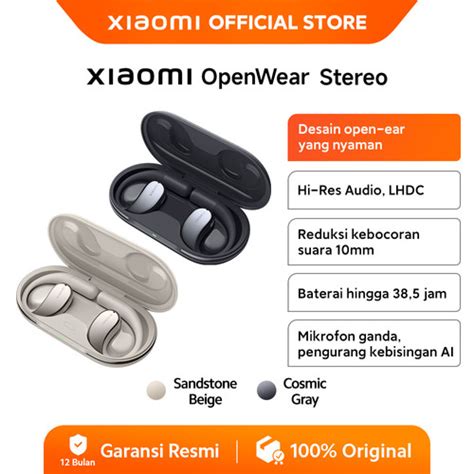 Promo Xiaomi OpenWear Stereo Earbuds Desain Open Ear Hi Res Audio LHDC Mikrofon Ganda
