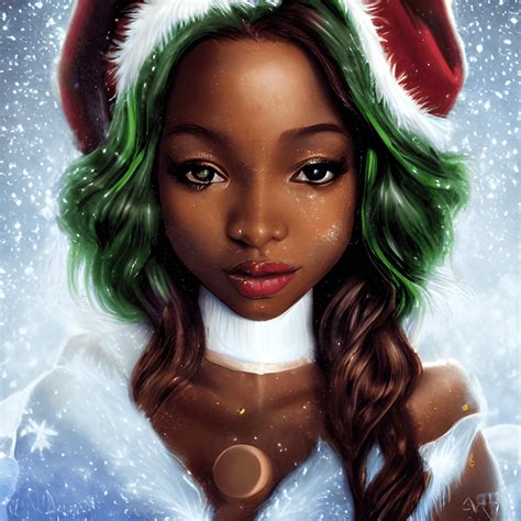 Tiana Christmas Holiday Princess 8k Graphic · Creative Fabrica