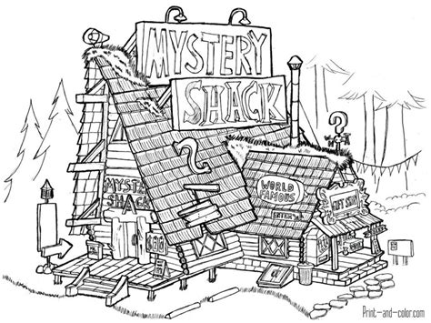 Gravity Falls Coloring Page Fall Coloring Pages Coloring Pages Fall