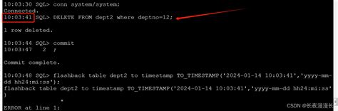 Oracle11g的闪回技术 闪回表 时间戳oracle 数据闪回 Csdn博客