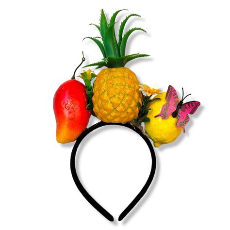 Pink Pvssy มงกุฏดอกไม้ ที่คาดผม ฮาวาย ซัมเมอร์ ผลไม้รวม ที่คาดผมแฟนซี ที่คาดผมผลไม้ ที่คาดผม