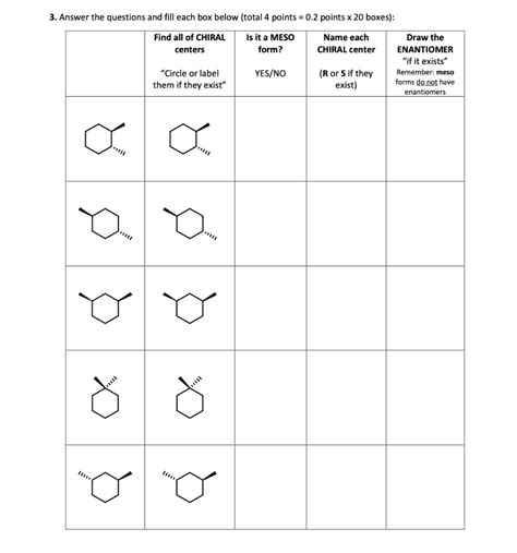 Solved 3 Answer The Questions And Fill Each Box Below