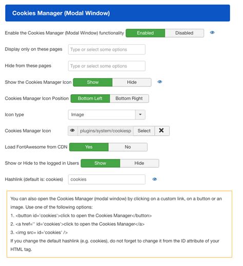 Cookies Policy Notification Bar A Gdpr Ready Joomla Plugin Web357