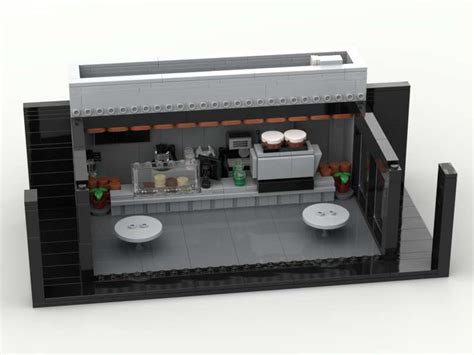 Lego Moc Modern Coffee House By Legomodernist Rebrickable Build