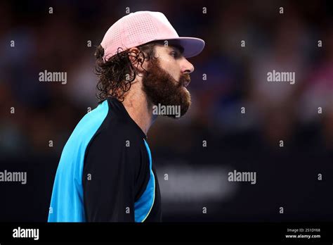 USA S Reilly Opelka Looks On During His Match Against Serbia S Novak