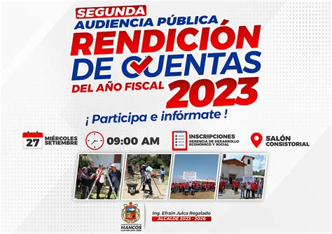 Ii Audiencia Pública De Rendición De Cuentas 2023 Campañas