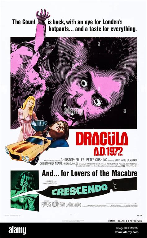 DRACULA A D 1972 Auf Doppelte Rechnung Poster Mit CRESCENDO Von