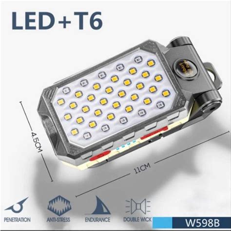 Promo Lampu Emergency Portable Cob Multifungsi Senter Sorot Led Super