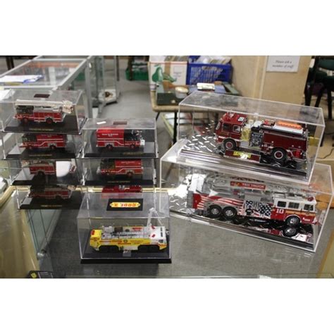 Ten Cased Code 3 Collectables Fire Engines To Include Fdny Ten Truck