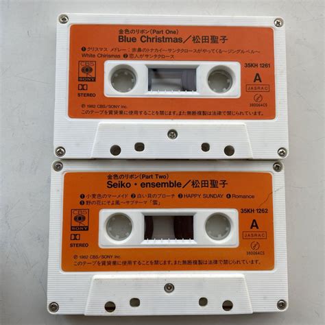 松田聖子 カセットテープ 金色のリボン Blue Christmas 2本セット メルカリ