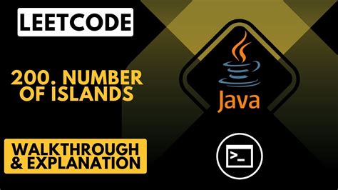 leetcode 200 number of islands java youtube