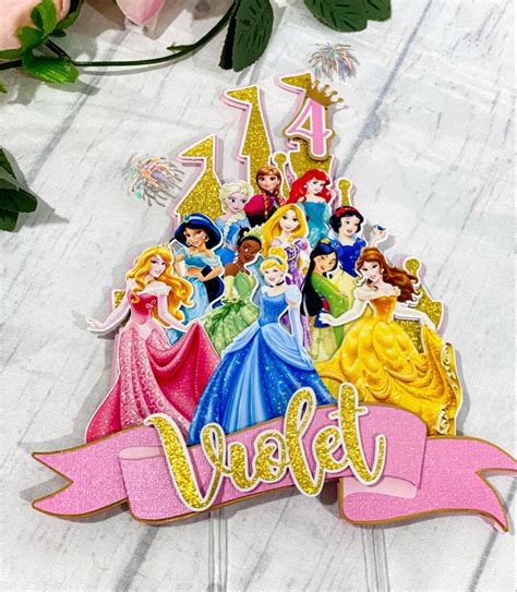 Princess Cake Topper Princess Theme Party Castle Princess Etsy Artofit