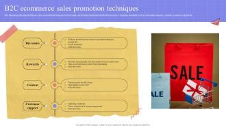B C Ecommerce Sales Promotion Techniques PPT PowerPoint