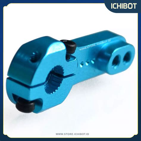 25T Standard Rocker Arm Servo Steering Gear Metal Biru ICHIBOT STORE