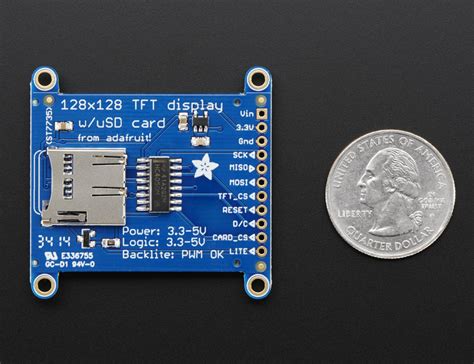 Pinouts Adafruit 144 Color Tft With Micro Sd Socket Adafruit