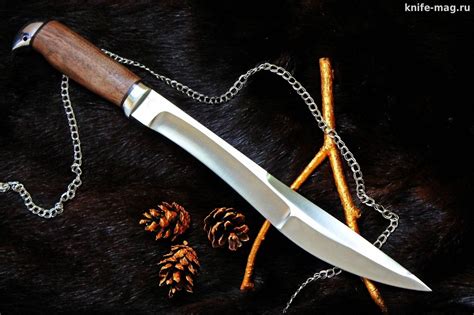 Купить нож Мачете Боярин (рукоять орех, тыльник и гарда алюминий ...