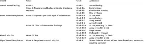 Southampton Wound Score Download Table