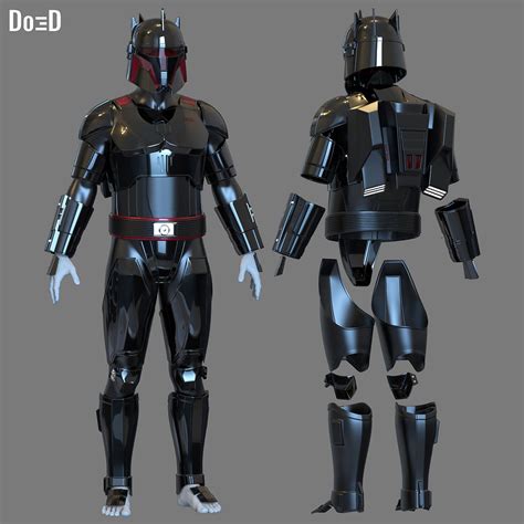 Dark Trooper Phase 4 Moff Gideon Armor Suit And Jetpack 3d Printable