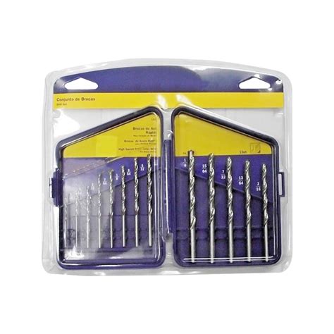 13Pcs Inch Bright Polished HSS Twist Drill Bit Set China Drill Bits