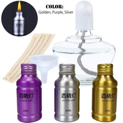 25 150ml เตาโคมไฟแอลกอฮอล ์ อลูมิเนียม Burner โคมไฟเคมี Lab เครื ่ อง