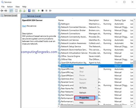 Configure Openssh Server On Windows Server Computingforgeeks
