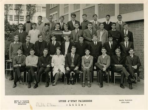 Photo de classe Math Elem de 1965 Lycée Faidherbe Copains d avant