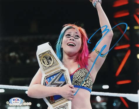 Asuka Signed Wwe 8x10 Photo Psa Pristine Auction