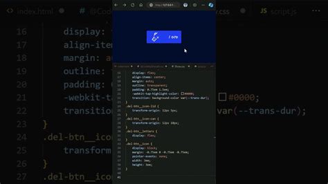 Day 032 🤯 Micro Css Delete Button Animation V4 Coding Developer Frontend Webdeveloper Css