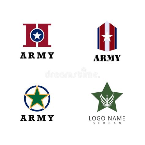 Army Logo Vector Military Template Symbol Design Stock Vector