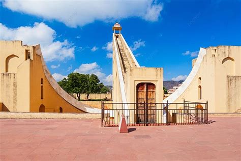 Astronomical Instruments At Jantar Mantar Observatory Photo Background