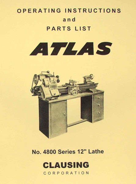 Clausing 12 5900 Series Turret Lathes Instruction And Parts Manual 5950 5951 5955 5956 Ozark