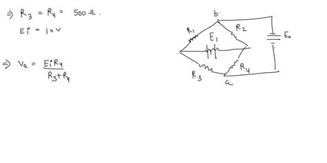 Solved A Temperature Sensor Is Used In A Wheatstone Bridge As Shown