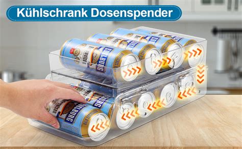HNNJCK Kühlschrank Organizer Dosen Dosenspender Kühlschrank Getränke Organizer Foldable