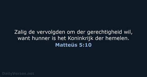 13 september 2022 Bijbeltekst van de dag NBG Matteüs 5 10