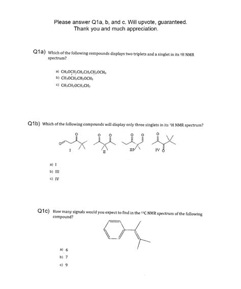 Solved Please Answer Q1a B And C Will Upvote Guaranteed