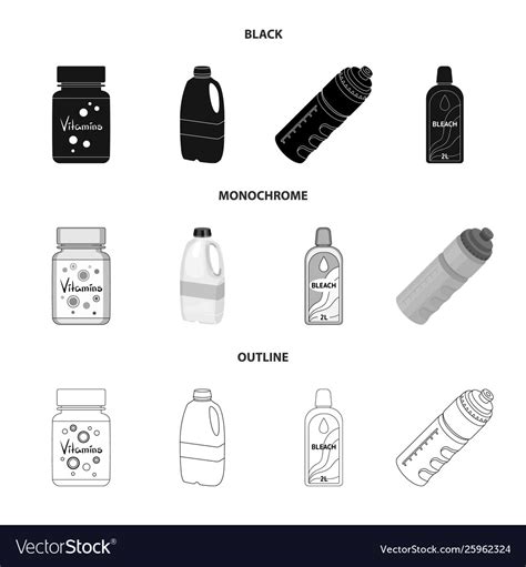 Plastic And Container Icon Royalty Free Vector Image