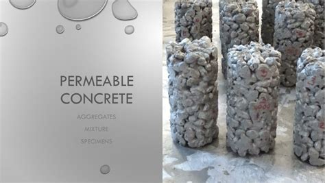 Pdf Permeable Concrete Aggregates Mixture Specimens