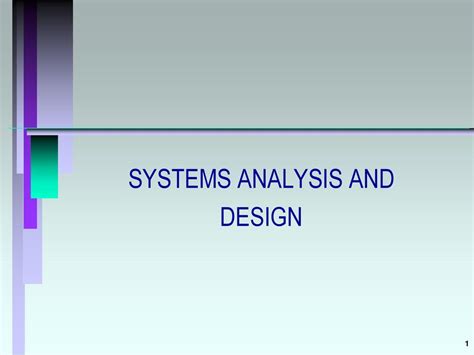 Systems Analysis And Design Ppt Download