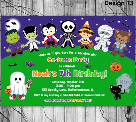 Halloween 16th Birthday Party Invitation Wording