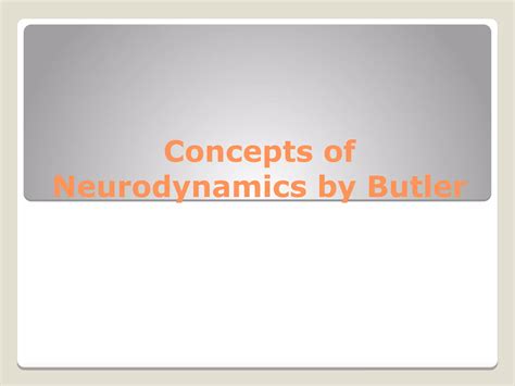 Neurodynamics I Pdf