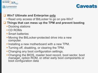 Bit Locker Drive Encryption How It Works And How It Compares PPTX