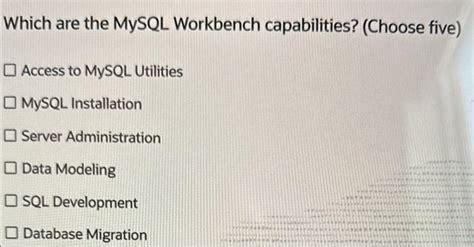 Solved Which Is The Name Of The Binary For The Mysql Server