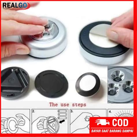 Jual Lampu Tempel Emergency Led Stick And Click Touch Lamp Lampu Lemari Pakaian Lampu Sudut